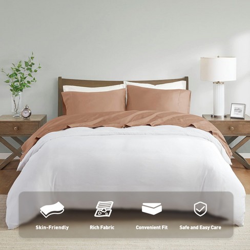 600 Thread Count Pima Cotton Sateen Sheet Set With Baratta Hem,rose ...