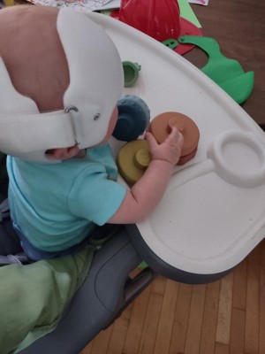 Itzy Ritzy Stacker Silicone Stacking And Baby Teething Toy - Dino : Target