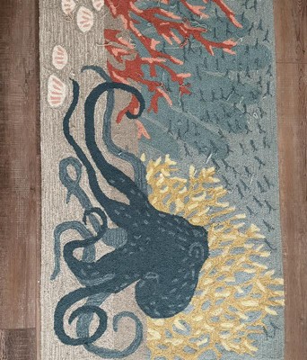 Liora Manne Frontporch Ship Wheel Indoor/outdoor Rug Navy 1'8" X 2'6 ...