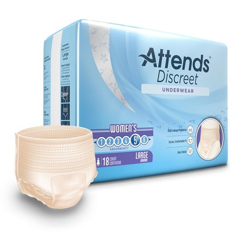 Attends Discreet Incontinence Underwear For Women, Maximum Protection ...