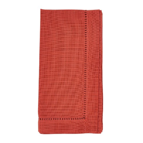Saro Lifestyle Dinner Napkins With Hemstitched Border Design ...