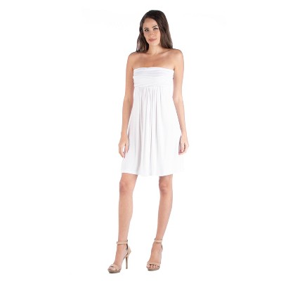 Womens V Neck Maxi Dress-white-l : Target