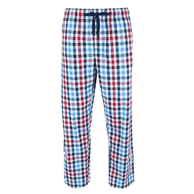 Hanes Men's Tag Free Comfort Flex Plaid Pajama Lounge Pant, Medium, Red ...