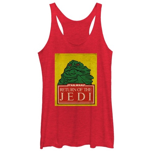 Women's Star Wars Jabba The Hutt Trading Card Racerback Tank Top : Target