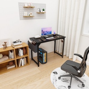 40" Game Computer Desk With Storage, Home Office Modern Simple Style Pc ...