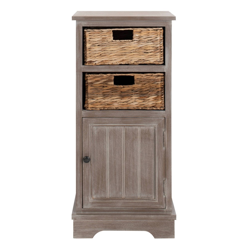 UPC 889048039100 - Crabbe Storage Cabinet - Vintage Gray - Safavieh ...
