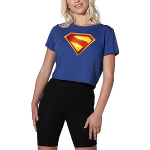 Women's Superman 2025 New Logo Color Crop Top : Target