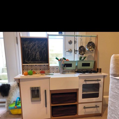 Kidkraft Farmhouse Play Kitchen With 18pc Accessory Play Set : Target