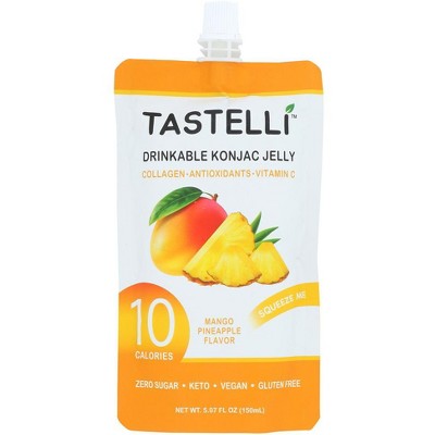 Tastelli Drinkable Konjac Jelly Mango Pineapple - Case Of 10 - 5.07 Oz ...