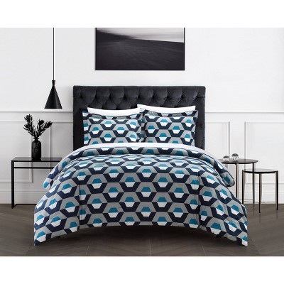 Blue Dash And Ash Cove Comforter Set (twin Xl) 2pc - Deny Designs : Target