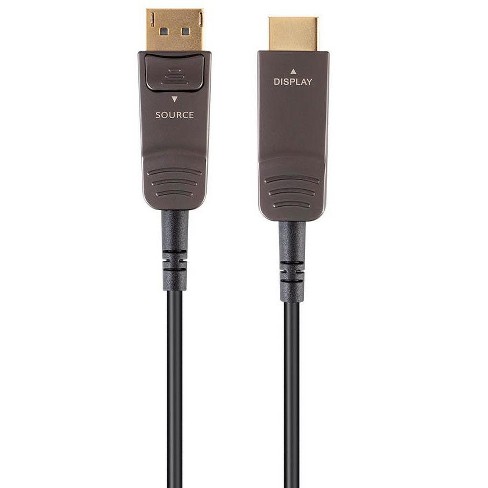 Monoprice Displayport To Hdtv Cable - 50 Feet, 4k@60hz, Aoc, Transmits ...