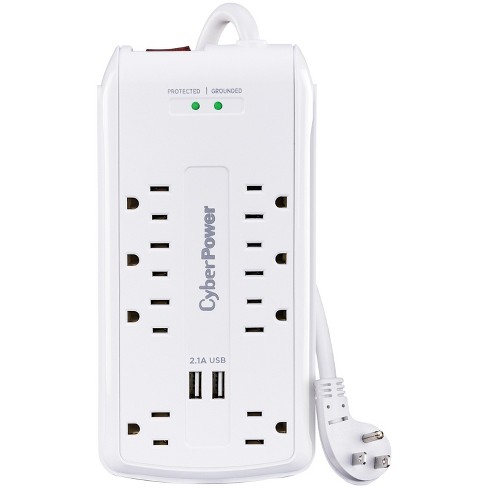 Cyberpower® P806u Home Office Surge-protector 8-outlet Power Strip With ...