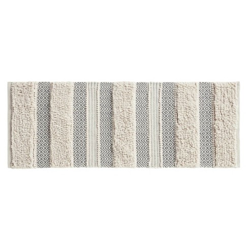 Asher Woven Textured Striped Bath Rug - Ink+ivy : Target