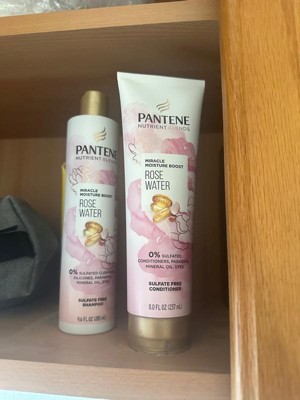 Pantene Nutrient Blends Sulfate Free Miracle Moisture Rose Water ...