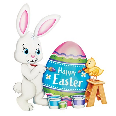 Collections Etc Charming Happy Easter Egg Garden Stake Decoration : Target