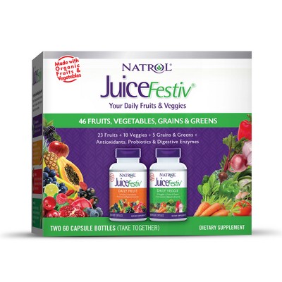 Natrol Juicefestiv Capsules - 120ct : Target