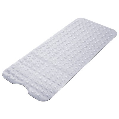 Lux Decor Collection Anti Slip Clear White Bathmats With 200 Suction ...