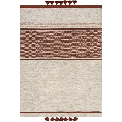Nuloom Ayton Striped 6x9 Wool Indoor Area Rug For Living Room Bedroom ...