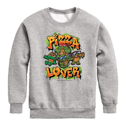 Boys' - Teenage Mutant Ninja Turtles Mutant Mayhem - Pizza Lover Graphic Long Sleeve Fleece ...