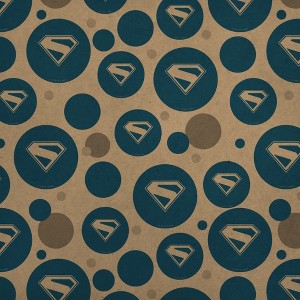 Superman 2025 New Logo White Premium Kraft Gift Wrap Wrapping Paper ...