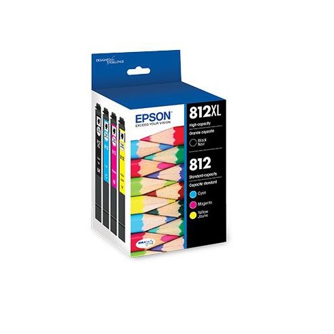 Epson T812 High Capacity Black And Standard Capacity Color Combo Ink ...