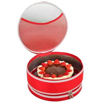 Picnic At Ascot Pie And Cake Carrier 12" Diameter - Red : Target