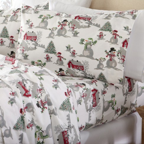 Great Bay Home Cotton Printed Flannel Sheet Set (queen, Winter ...