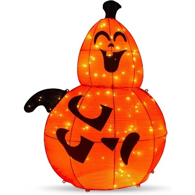 Northlight 41" Lighted Stacked Penguin Family Outdoor Christmas ...