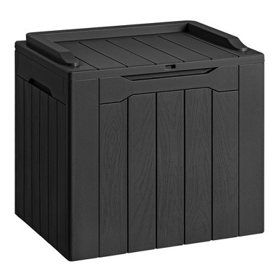 30 Gallon Resin Waterproof Deck Box with Lockable Lid, Built-in ...