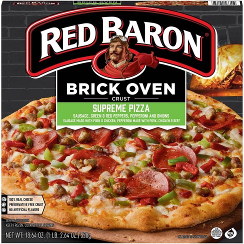 Red Baron Brick Oven Supreme Frozen Pizza - 18.64oz : Target
