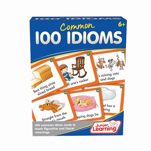 Junior Learning 100 Common Idioms Educational Activity Cards : Target