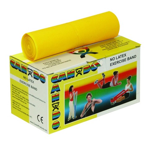 Cando Latex Free Exercise Band - 6 Yard Roll - Yellow - X-light : Target