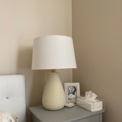 Ceramic Speckled Table Lamp White (includes Led Light Bulb) - Threshold ...