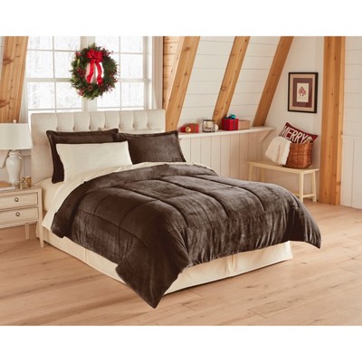 Brylanehome Bh Studio Microfleece Comforter - Queen, Chocolate : Target