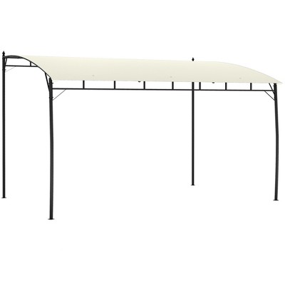 Outsunny 10' X 13' Pergola With Uv-resistant Canopy, Outdoor Sun Shade ...