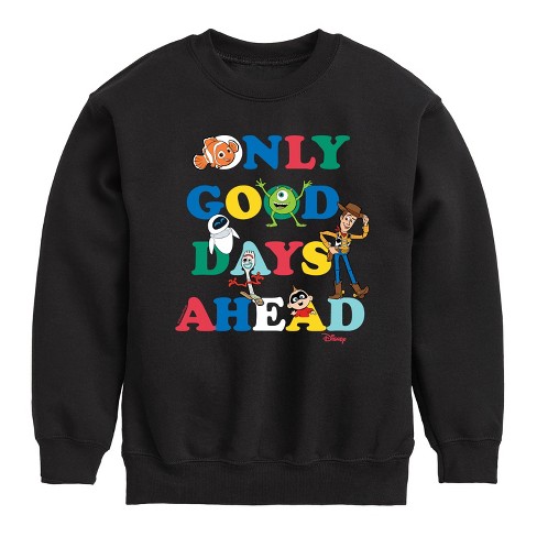 Disney Only Good Days Ahead Graphic Long Sleeve Fleece Sweatshirt ...