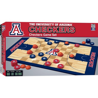 Masterpieces Officially Licensed Ncaa Arizona Wildcats Checkers Board ...