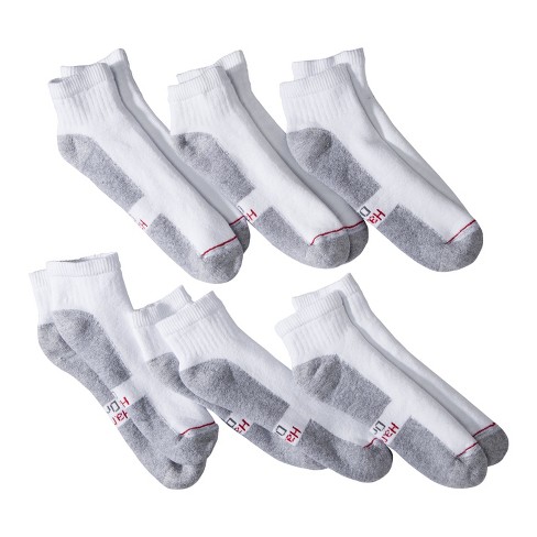 Hanes Premium Men's Xtemp Ultra Cushion 6pk Ankle Socks - White 6-12 ...