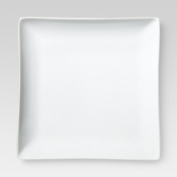 10.5" 10pk Porcelain Square Catering Dinner Plates White - Tabletops ...