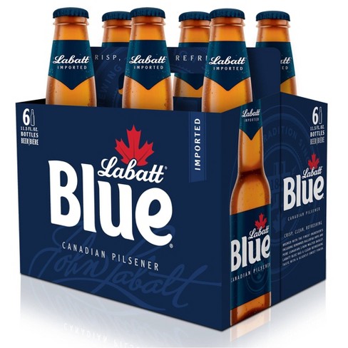 Labatt Blue Canadian Pilsener Beer - 6pk/12 Fl Oz Bottles : Target