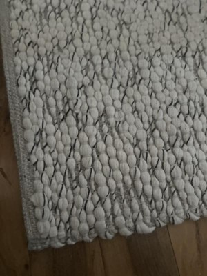 3'x5' Chunky Rectangular Handmade Woven Accent Rug Cream - Hearth ...