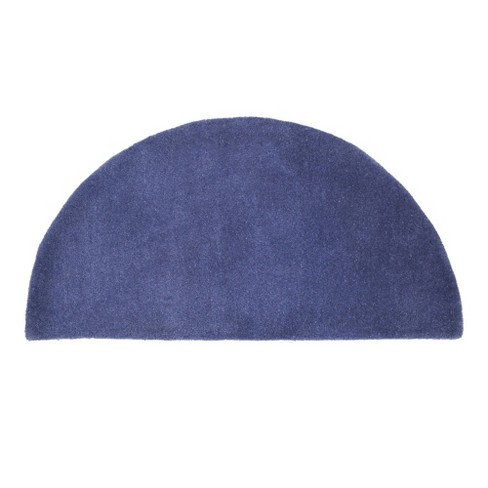 44" Long Minuteman International Half Round Hearth Rug Prussian Blue ...