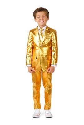 Opposuits Boys' Shiny Party Suits - Groovy Gold - Golden - Size 6 Years ...