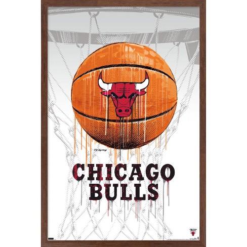 Trends International Nba Chicago Bulls - Drip Basketball 21 Framed Wall ...