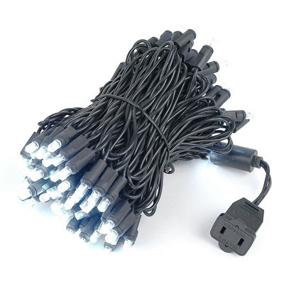 Novelty Lights Pure White 100 Led Christmas Mini Light Set (white Wire ...