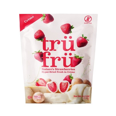 Tru Fru Hyper-dried Strawberries & Crème Candy - 4.2oz : Target