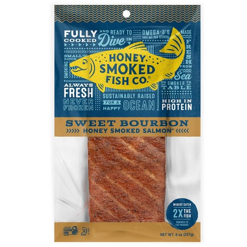 Honey Smoked Fish Co. Sweet Bourbon Salmon - 8oz : Target