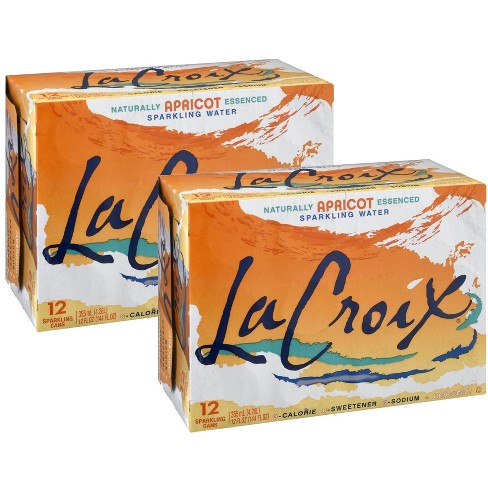 La Croix Apricot Sparkling Water - Case Of 2/12 Pack, 12 Oz : Target