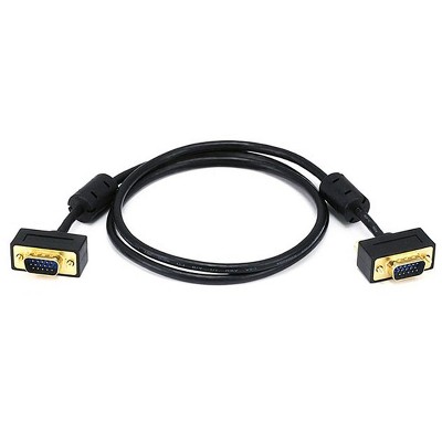 Monoprice Ultra Slim Svga Super Vga Male To Male Monitor Cable - 6 Feet ...