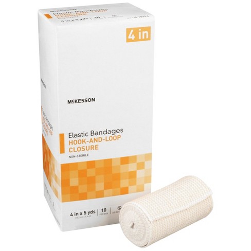 Mckesson Elastic Compression Bandages, Hook-and-loop Closure, 4 In. X 5 ...
